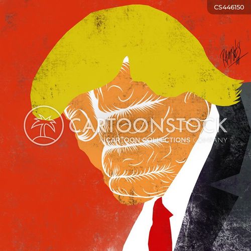 Trump Face Cartoons and Comics - funny pictures from CartoonStock