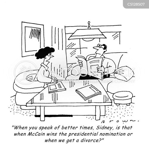 Presidential Divorce Cartoons and Comics - funny pictures from CartoonStock