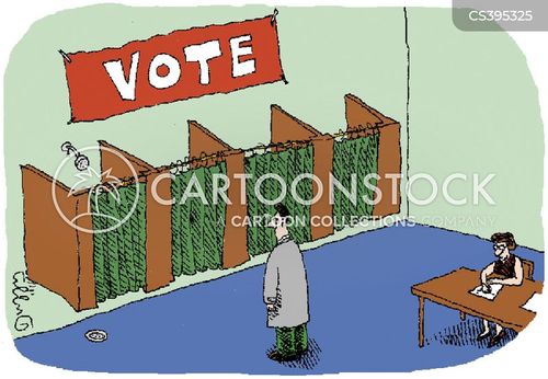 Polling Place Cartoons and Comics - funny pictures from CartoonStock