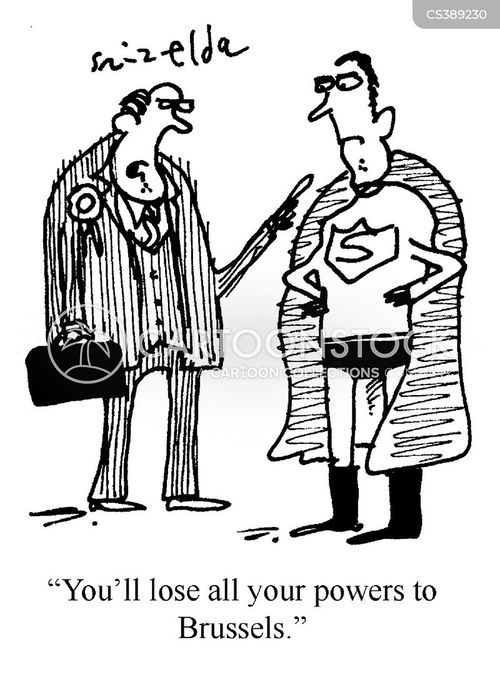 Cartoons und Karikaturen mit Held