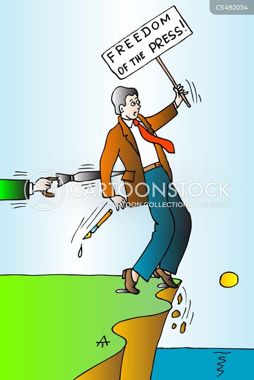 Freedom Of The Press Cartoons and Comics - funny pictures from CartoonStock