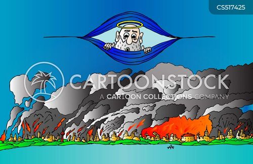 World On Fire Cartoons and Comics - funny pictures from CartoonStock