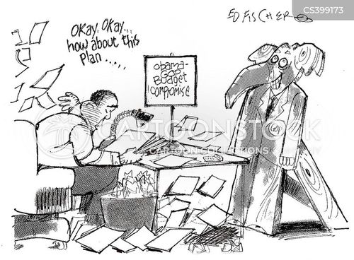 Budget Compromise Cartoons and Comics - funny pictures from CartoonStock