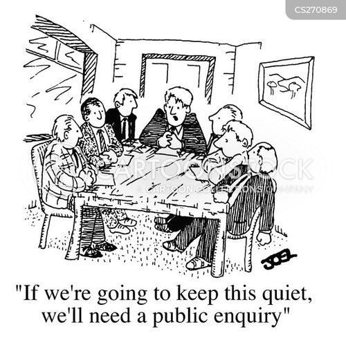 Public Enquiry Cartoons and Comics - funny pictures from CartoonStock