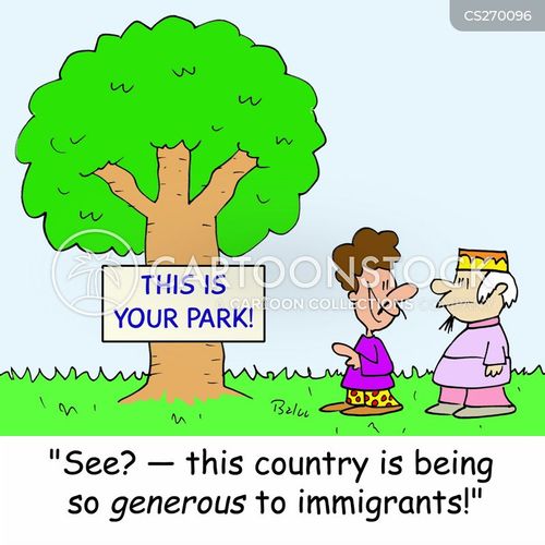 Immigration Freeze Cartoons and Comics - funny pictures from CartoonStock