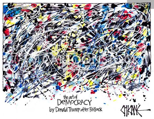 Jackson Pollock Cartoons and Comics - funny pictures from CartoonStock