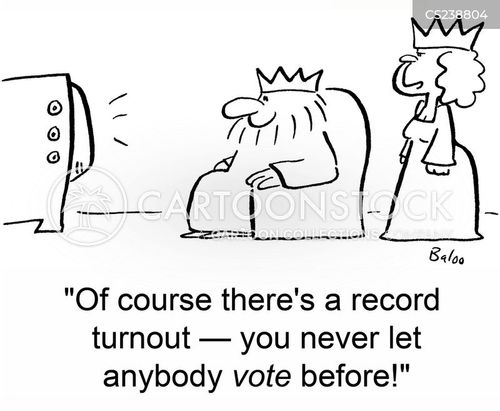 Turnout Cartoons and Comics - funny pictures from CartoonStock