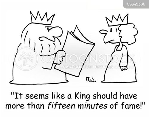 Five Minutes Of Fame Cartoons and Comics - funny pictures from CartoonStock