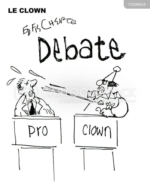Tv Debate Cartoons and Comics - funny pictures from CartoonStock