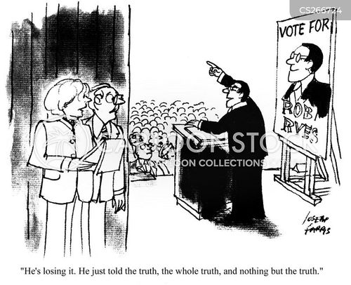 Whole Truth Cartoons and Comics - funny pictures from CartoonStock