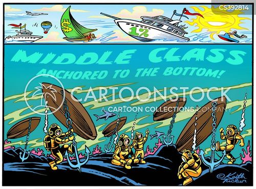 Income Divide Cartoons and Comics - funny pictures from CartoonStock
