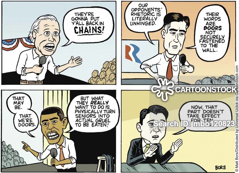 Political Rhetoric Cartoons and Comics - funny pictures from CartoonStock