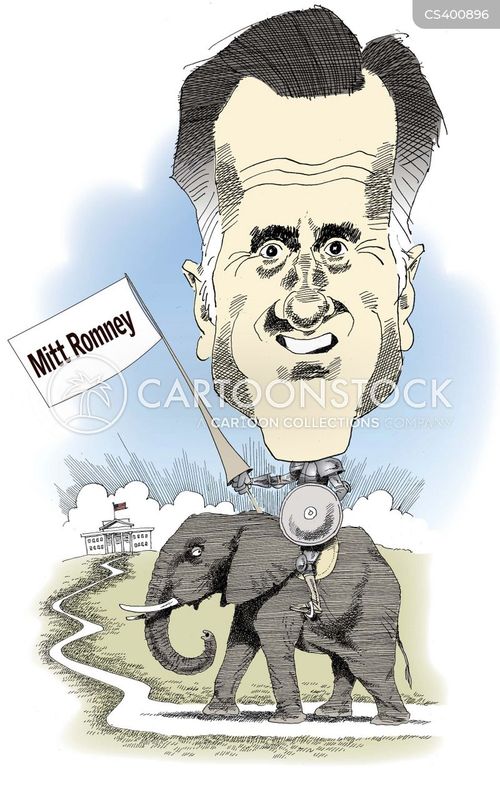Caricatura De Mitt Romney Mitt Romney Cartoons And Comics Funny