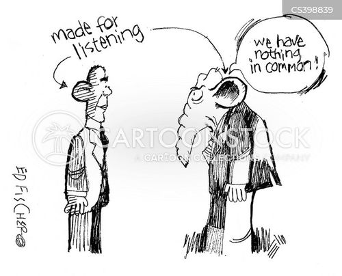 Nothing In Common Cartoons and Comics - funny pictures from CartoonStock