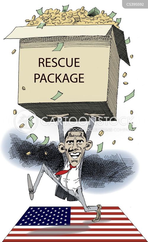 Rescue Package Cartoons and Comics - funny pictures from CartoonStock