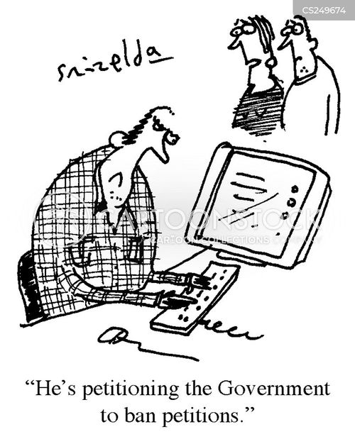 Petition Cartoons and Comics - funny pictures from CartoonStock