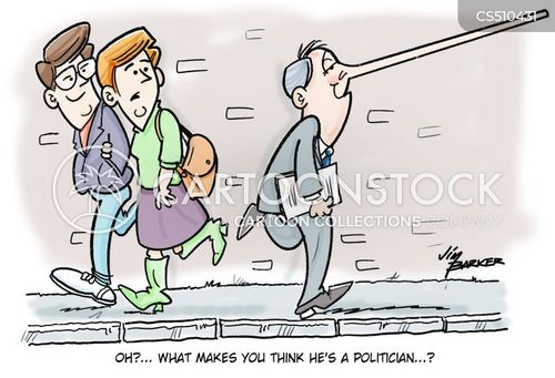 Fibbing Cartoons and Comics - funny pictures from CartoonStock