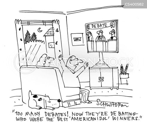 Debating Cartoons and Comics - funny pictures from CartoonStock