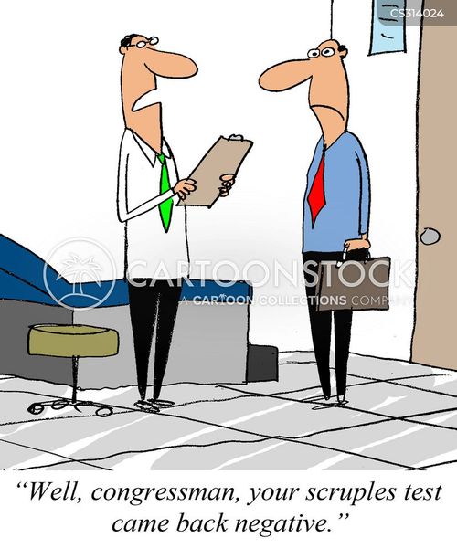 Scruples Cartoons and Comics - funny pictures from CartoonStock