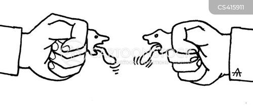 Political Handshakes Cartoons and Comics - funny pictures from CartoonStock