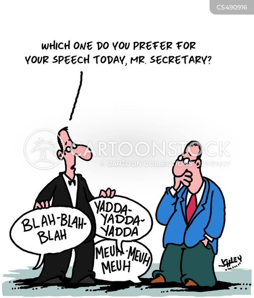 Speech Writing Cartoons and Comics - funny pictures from CartoonStock