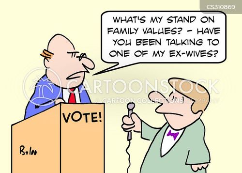 Family Values Cartoons and Comics - funny pictures from CartoonStock