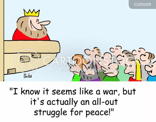 Just War Cartoons and Comics - funny pictures from CartoonStock
