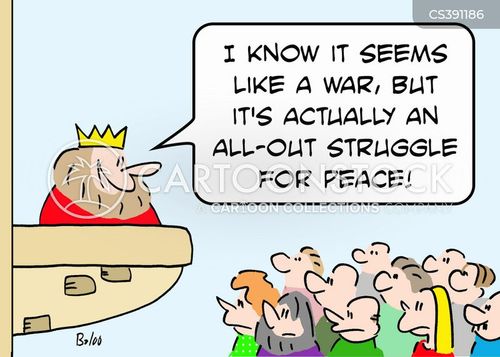 Peace Action Cartoons and Comics - funny pictures from CartoonStock