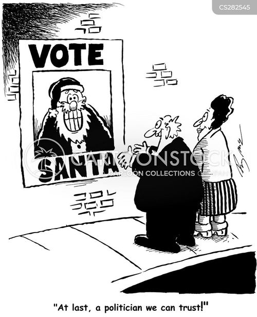 Kris Kringle Cartoons and Comics - funny pictures from CartoonStock