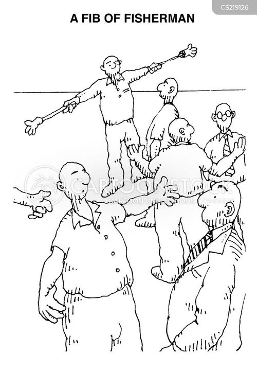 Fibbing Cartoons and Comics - funny pictures from CartoonStock