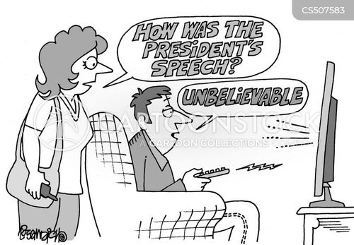President Speech Cartoons and Comics - funny pictures from CartoonStock