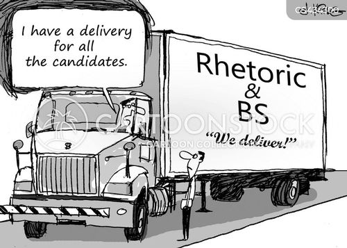 Rhetoric Cartoons and Comics - funny pictures from CartoonStock
