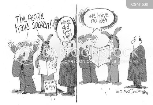 Represent The People Cartoons and Comics - funny pictures from CartoonStock