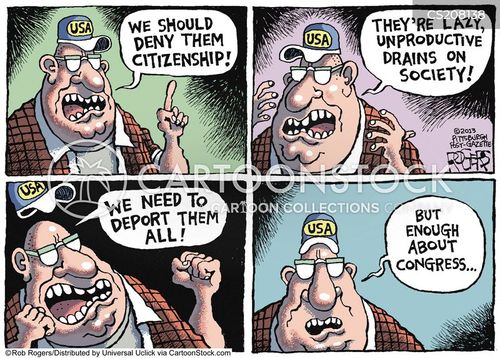 Immigration Reform Cartoons and Comics - funny pictures from CartoonStock