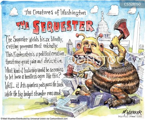Sequester Cuts Cartoons and Comics - funny pictures from CartoonStock