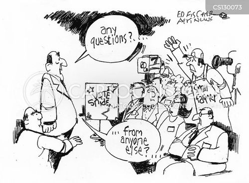 Any Questions Cartoons and Comics - funny pictures from CartoonStock