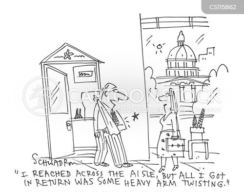 Arm Twisting Cartoons and Comics - funny pictures from CartoonStock
