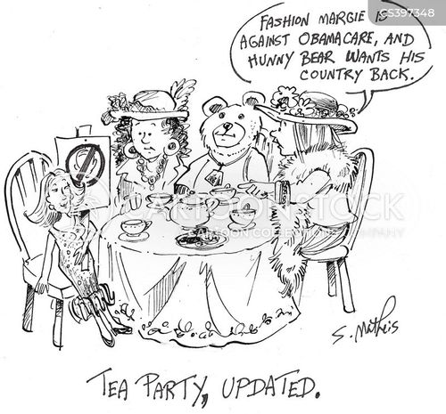 Tea Parties Cartoons and Comics - funny pictures from CartoonStock