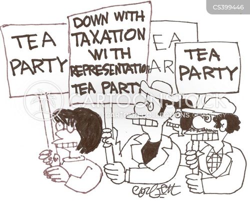 Tea Party Movement Cartoons and Comics - funny pictures from CartoonStock