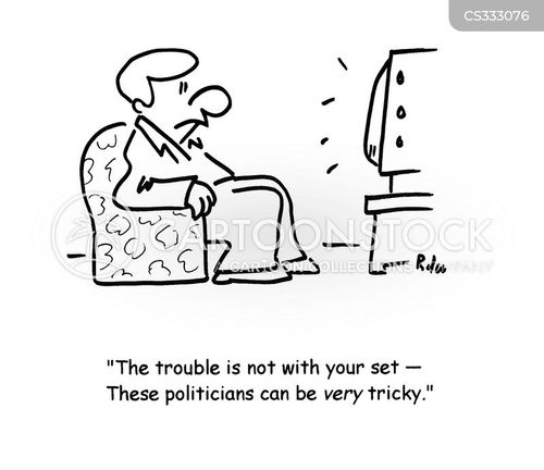 Politicians On Tv Cartoons and Comics - funny pictures from CartoonStock