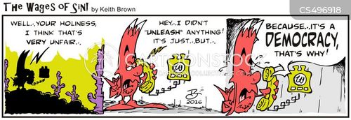 Political Demons Cartoons and Comics - funny pictures from CartoonStock