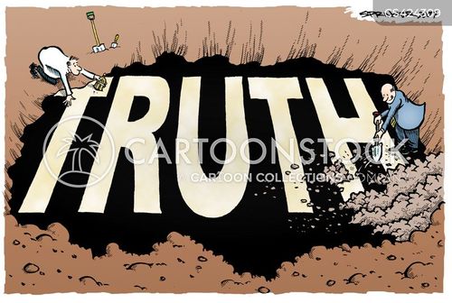 Buried Truth Cartoons and Comics - funny pictures from CartoonStock