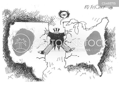 Divided Nation Cartoons and Comics - funny pictures from CartoonStock