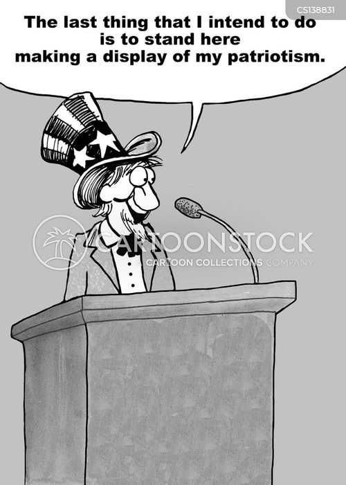 American Patriotism Cartoons and Comics - funny pictures from CartoonStock