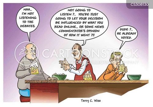 Political Pundit Cartoons and Comics - funny pictures from CartoonStock