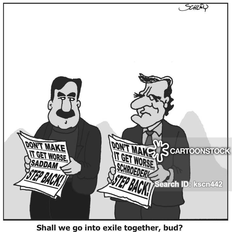 Exiled Cartoons and Comics - funny pictures from CartoonStock