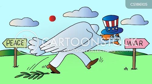 Peace Symbol Cartoons and Comics - funny pictures from CartoonStock