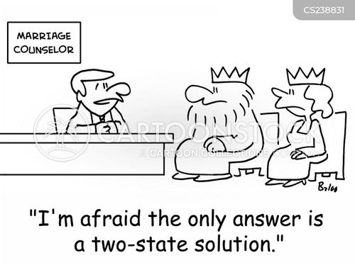Two State Solution Cartoons and Comics - funny pictures from CartoonStock