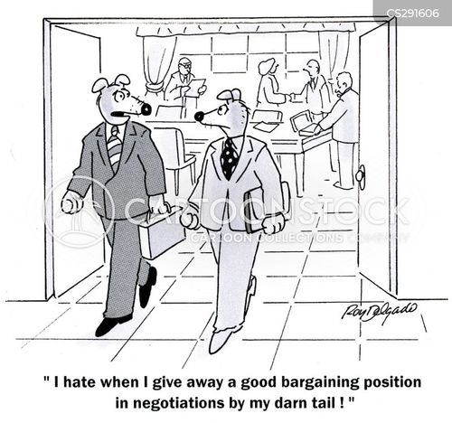 Bargaining Position Cartoons and Comics - funny pictures from CartoonStock