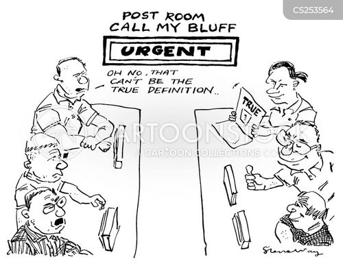 Call My Bluff Cartoons and Comics - funny pictures from CartoonStock